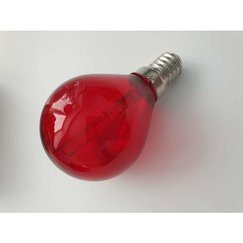 Светодиодная лампа с красной лампочкой 2 вт, Е14 , 5 шт