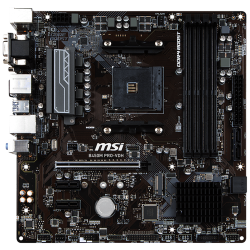 Материнская плата MSI B450M PRO-VDH