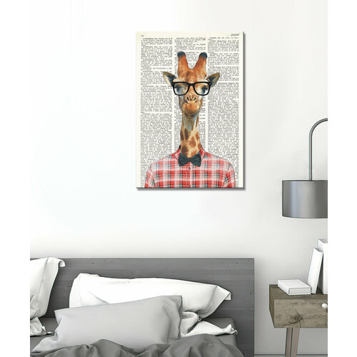 Картина - Жираф, жираф арт, пятнистый жираф (3) 50х70