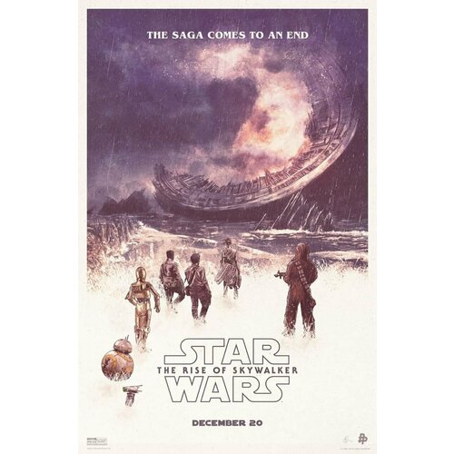 Плакат, постер на холсте Звездные войны: Скайуокер. Восход (Star Wars: The Rise of Skywalker, 2019г). Размер 42 х 60 см