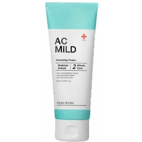 HOLIKA HOLIKA Очищающая пенка для умывания Ac Mild Cleansing Foam