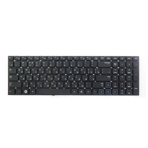Клавиатура для ноутбука Samsung NP300E7A, NP305E7A, NP305E7A-S01RU Series. Плоский Enter. Черная, без рамки. PN: BA75-03351C.
