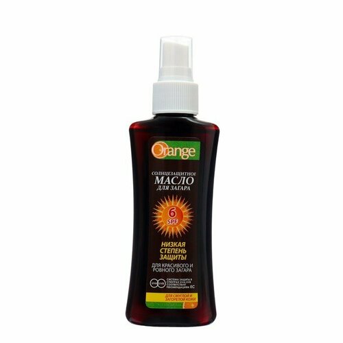 Масло солнцезащитное Orange для загара SPF 6, 100 мл (комплект из 8 шт)