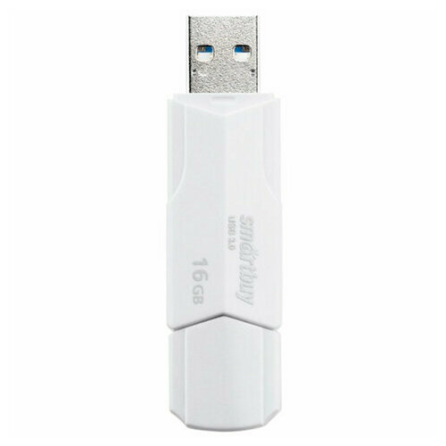 Флеш-диск 16 GB SMARTBUY Clue USB 2.0, белый, SB16GBCLU-W