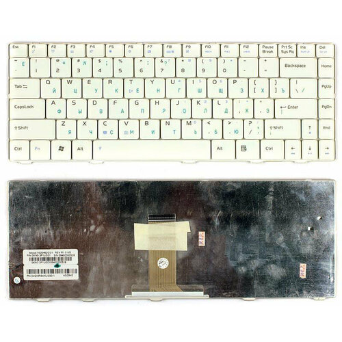 Клавиатура для ноутбука Asus F80L, Русская, Белая