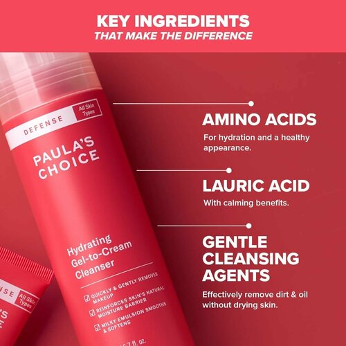 Paulas Choice Увлажняющий Гель-крем для очищения Hydrating Gel-to-Cream Cleanser 30 ml