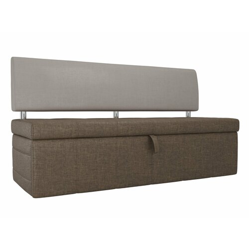 Кухонный прямой диван Стоун, Рогожка, Модель 107255