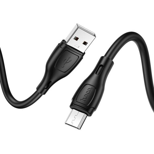 USB Кабель Micro, HOCO, X61, силиконовый, черный