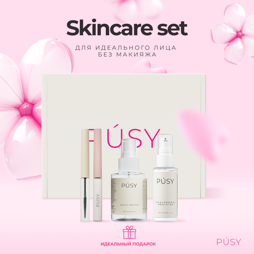 PUSY подарочный набор косметики для лица и бровей SKINCARE