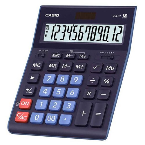 Калькулятор настольный CASIO GR-12, синий