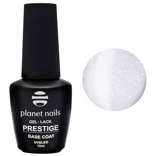Planet nails Базовое покрытие Prestige Base Shimmer, white, 10 мл