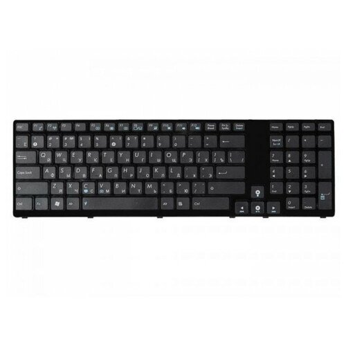 Клавиатура для ноутбука Asus K93SV, черная с черной рамкой