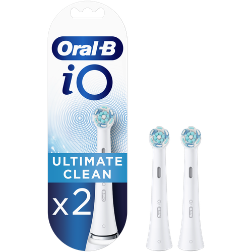 Набор насадок Oral-B iO Ultimate Clean для  ирригатора и электрической щетки, белый, 2 шт.