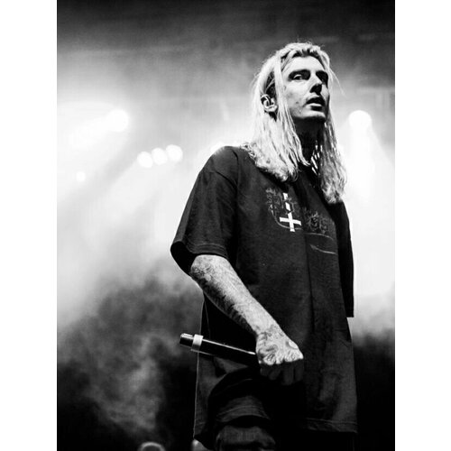 Плакат, постер на бумаге Ghostemane/музыкальные/поп исполнитель/артист/поп-звезда/группа. Размер 30 на 42 см