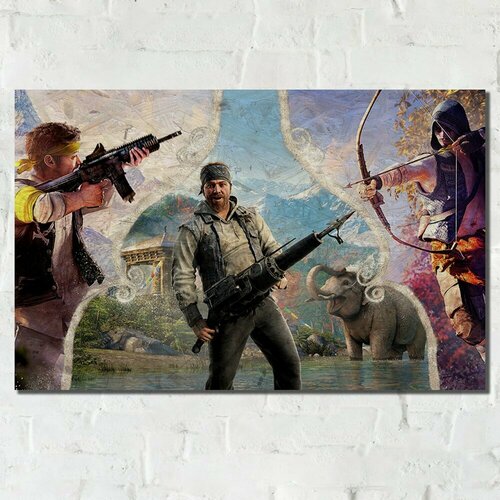 Картина интерьерная на рельефной доске ОСП Игры Far Cry 4 - 14072