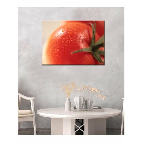 Картина на холсте с подрамником спелый томат 40х60