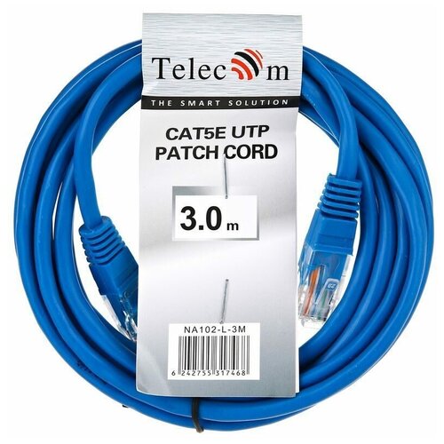 Telecom NA102-L-3M, 3 м, синий