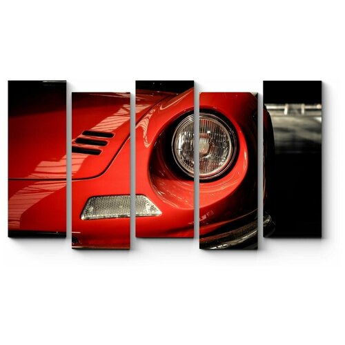 Модульная картина Фронтальные детали Ferrari 170x98