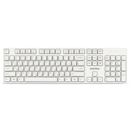 Клавиатура SmartBuy SBK-238U-W белый, английская/русская (ISO), 1 шт.