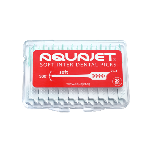 Зубочистки пластиковые мягкие Aquajet IRS-603 20шт.