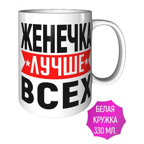 Кружка Женечка лучше всех - стандартная керамическая