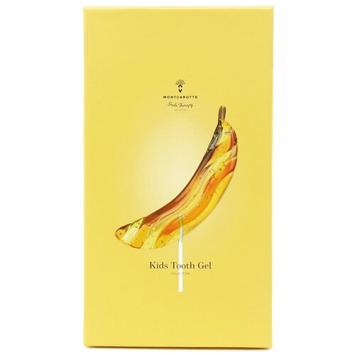 Набор для чистки зубов Montcarotte Present Set Kids банан 0+