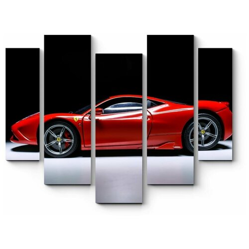 Модульная картина Ferrari 458 красная131x106