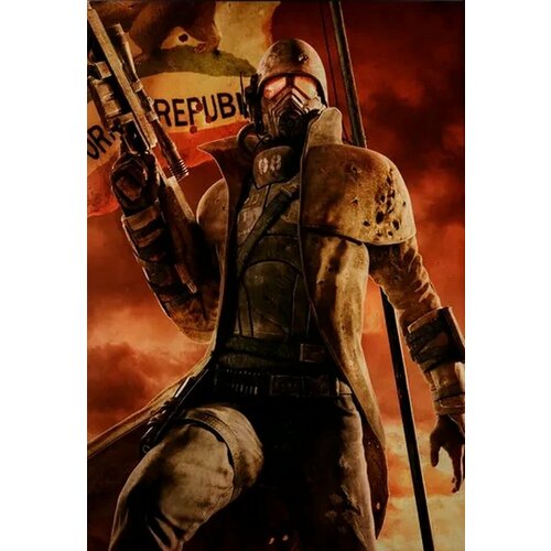 Плакат, постер Fallout: New Vegas на бумаге, размер 60х84см