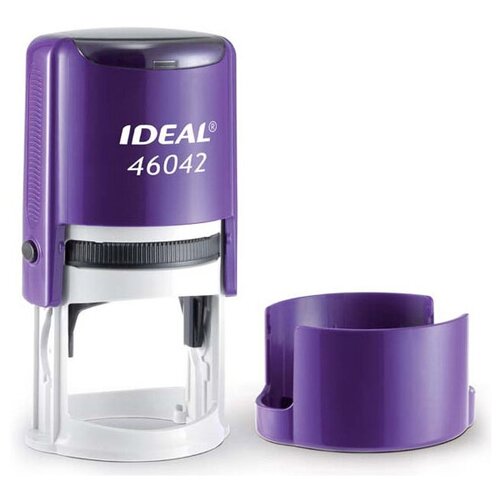 Оснастка для печати Ideal 46042 P2. Диаметр поля: 42 мм. Корпус: фиолетовый.