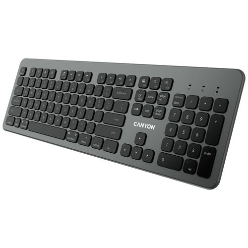 Ультратонкая беспроводная клавиатура Canyon CND-HBTK10-RU, черный
