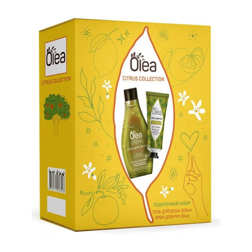 Подарочный набор OLEA CITRUS COLLECTION, гель для душа 300 мг + крем для рук 50 мг.