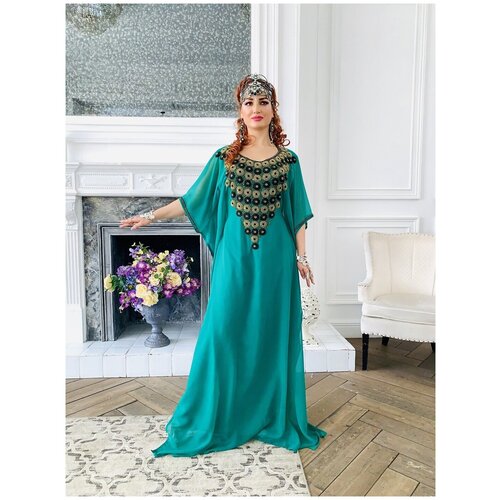 Платье Fatmafashion, размер 44-52, зеленый