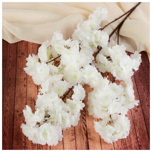 Цветы искусственные "Мелани" 6*100 см, белые