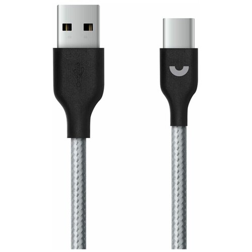 Дата-кабель USB - USB Type-C, 1м, Deppa Prime Line нейлоновый (364920)