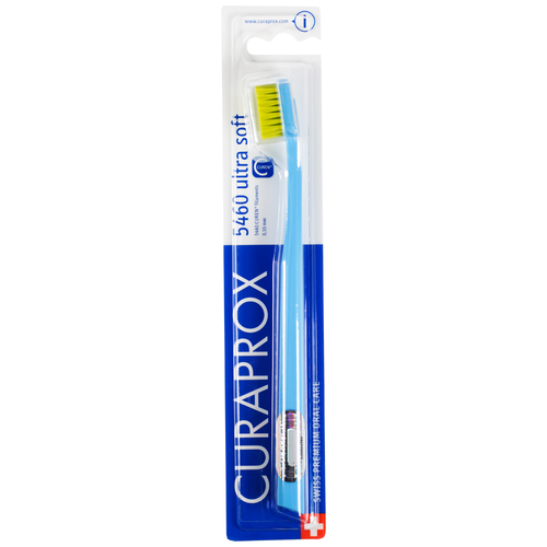 Зубная щетка Curaprox CS 5460 Ultra Soft, светло-голубой, диаметр щетинок 0.1 мм