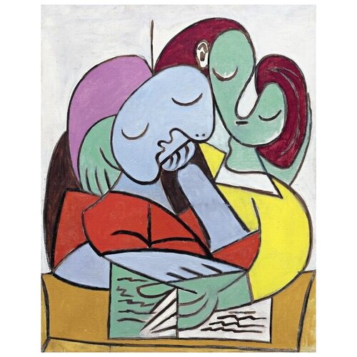 Репродукция на холсте Читающие женщины Пикассо Пабло 30см. x 38см.