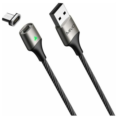 Магнитный кабель Mivo MX-90M Micro USB 2.4A 1м (оригинал)