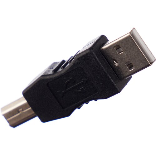 Адаптер-переходник GSMIN RT-50 USB 2.0 A (M) - USB B Print (M) (Черный)