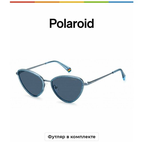Солнцезащитные очки Polaroid Polaroid PLD 6148/S/X PJP C3 PLD 6148/S/X PJP C3, синий, голубой