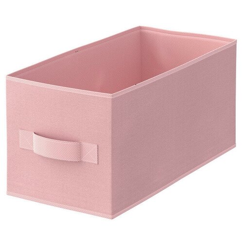 Короб органайзер складной для хранения одежды, игрушек 15х31х15 см 6.9 л спанбонд розовый