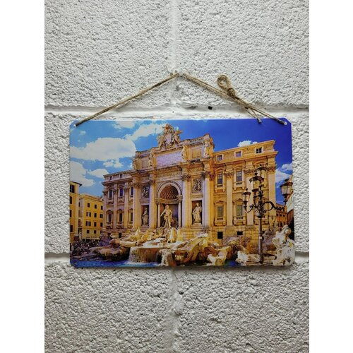 Рим Италия, страны и достопримечательности картина постер 20 на 30 см, шнур-подвес в подарок