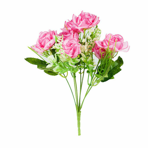 Искусственный букет цветов из роз 29 см.