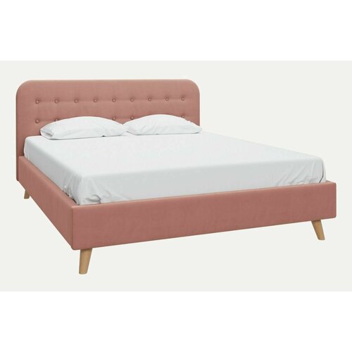 Кровать Динс 140 Velvet Pink