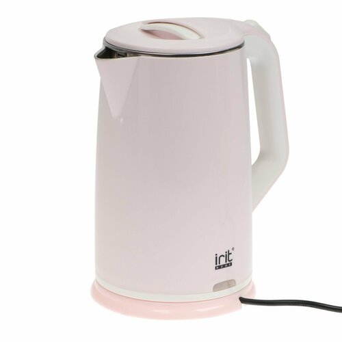Чайник электрический IR-1302, металл, 1.8 л, 1500 Вт, розовый
