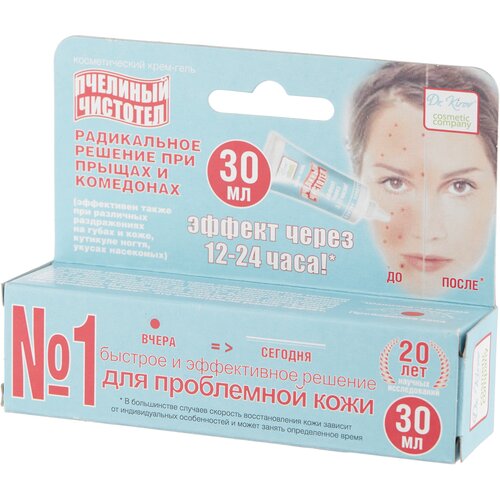 Dr. Kirov Cosmetic Company крем-гель Пчелиный Чистотел для проблемной кожи, 30 мл