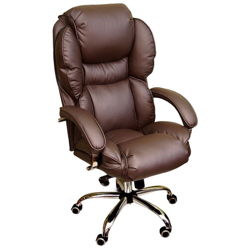 Компьютерное кресло Креслов Барон КВ-12-131112 для руководителя, обивка: искусственная кожа, цвет: Шоколадный