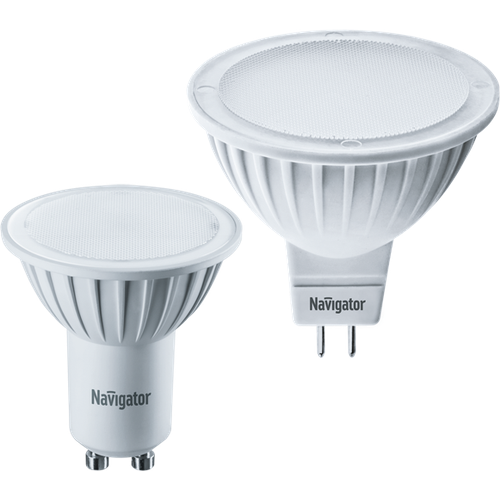 Лампа светодиодная LED 5вт 230в GU5.3 дневная | код. 18579 | NAVIGATOR (50шт. в упак.)