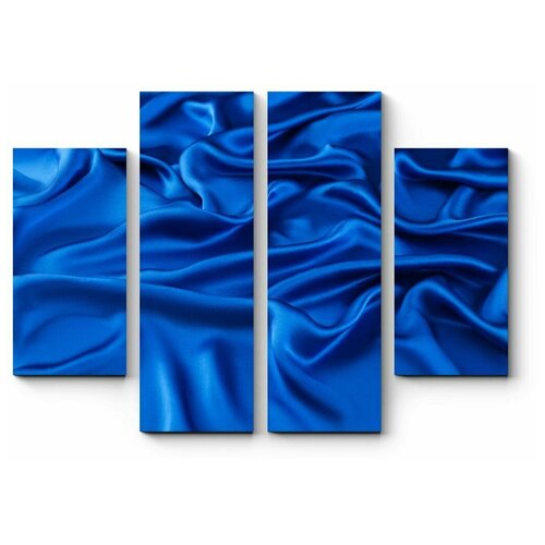 Модульная картина Синий шелк 130x98