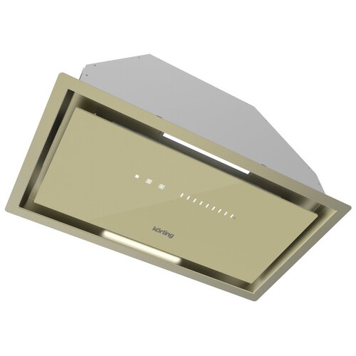 Встраиваемая вытяжка Korting KHI 6997 GB, цвет корпуса бежевый, цвет окантовки/панели бежевый