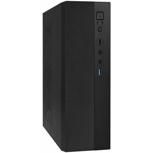 Exegate EX291267RUS Корпус Desktop ExeGate MI-301U (mATX/mini-ITX, без БП, 1*USB+1*USB3.0, аудио, черный)